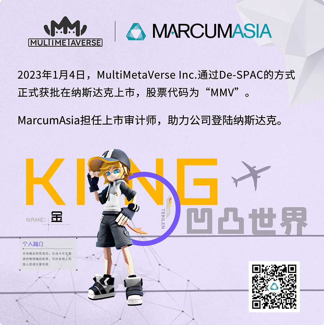 Marcum Asia助力MultiMetaVerse Inc.登陆纳斯达克-麦楷亚洲MarcumAsia